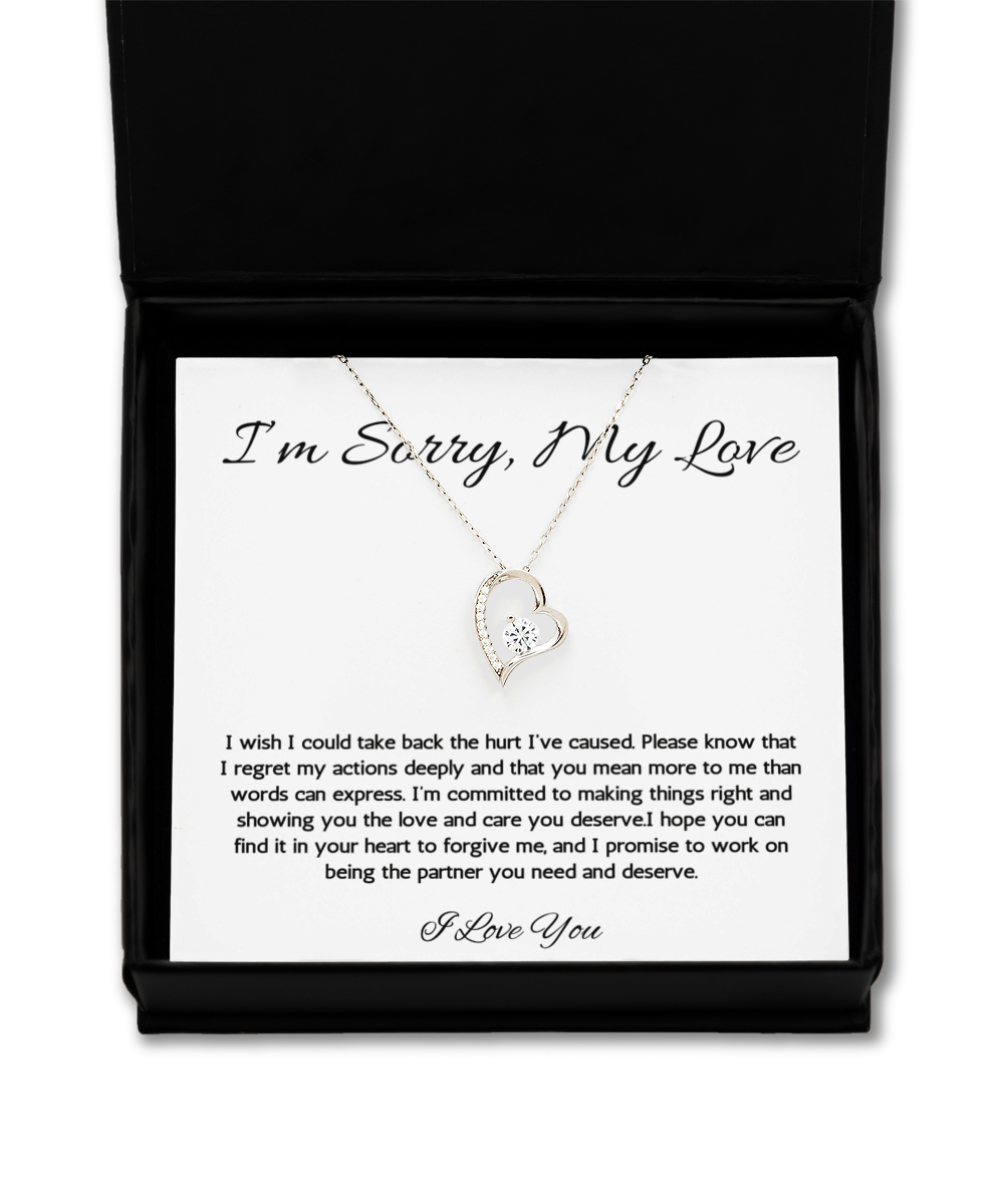 Sorry Gift Necklace for Wife, Partner Apology Gift Necklace for Partne ...